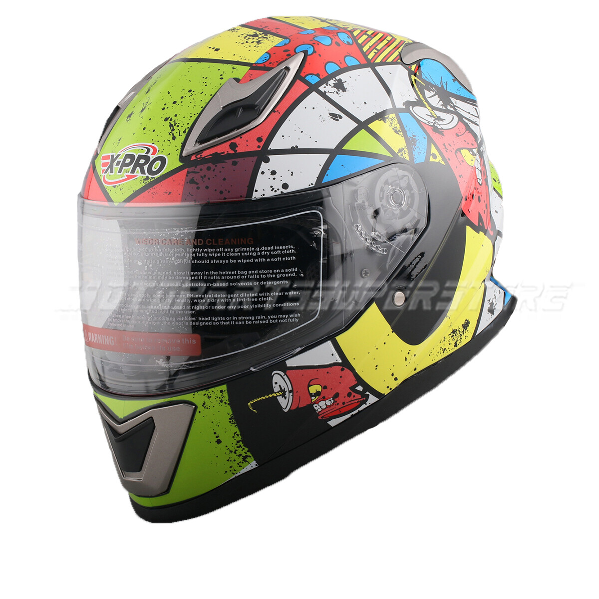 X-Pro Motorcycle Full Face Helmet Adult Street Bike Helmets DOT ...