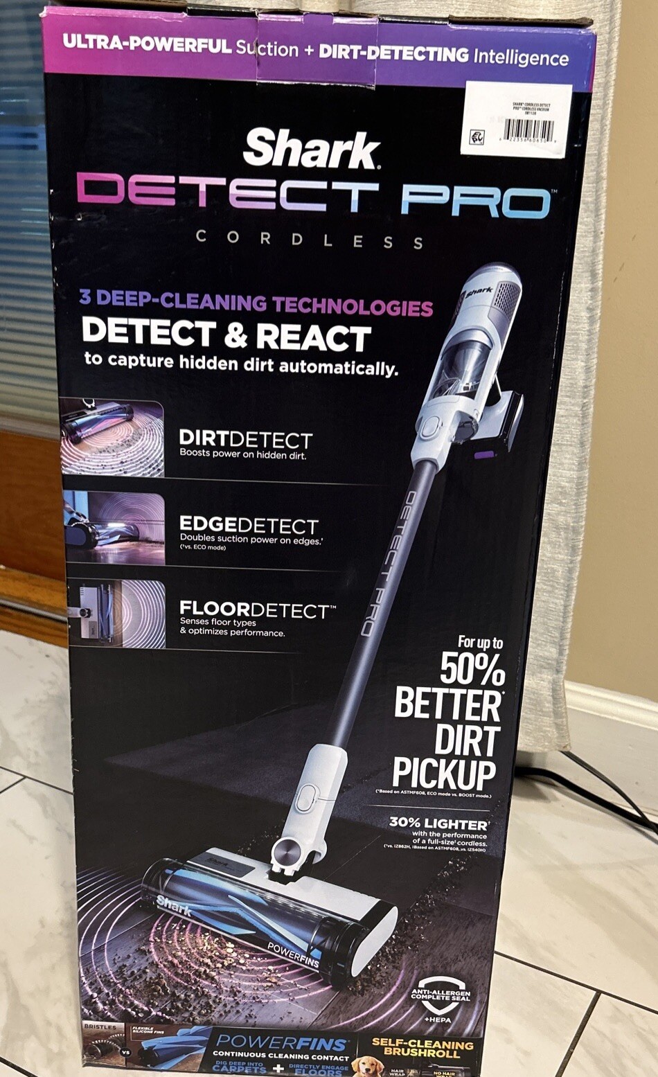 Shark DETECT PRO Detect & React Cordless Stick Vacuum IW1120 for sale ...