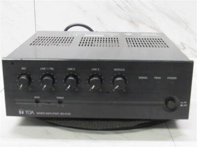 TOA Power Amplifier BG-2120 120W 5 Input Mixer Amplifier Tested | eBay