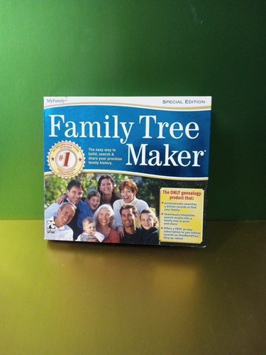 Family Tree Maker PC Cd-Rom My Family Special Addition XP compatible | eBay
