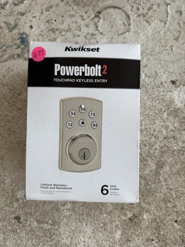 Kwikset Powerbolt 250 Keypad 10-Button Satin Nickel Smartlock | eBay