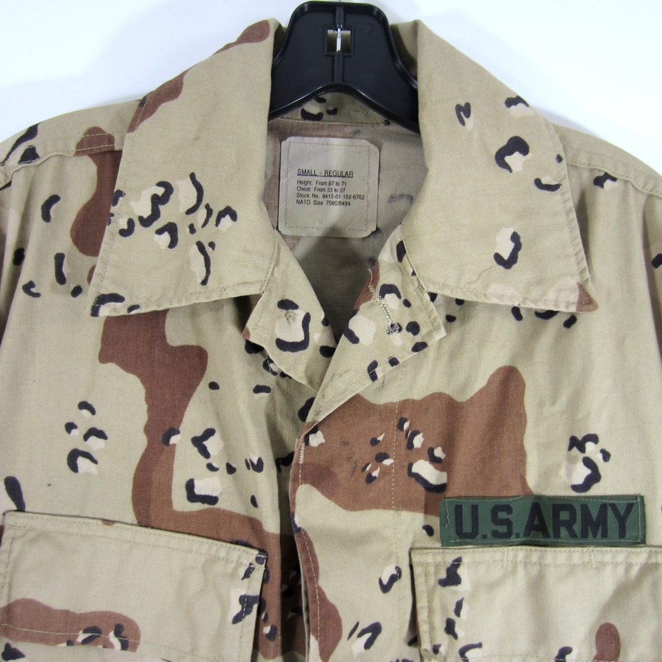 Desert Storm US Army Chocolate Chip Desert Camo Combat BDU Field Jacket ...
