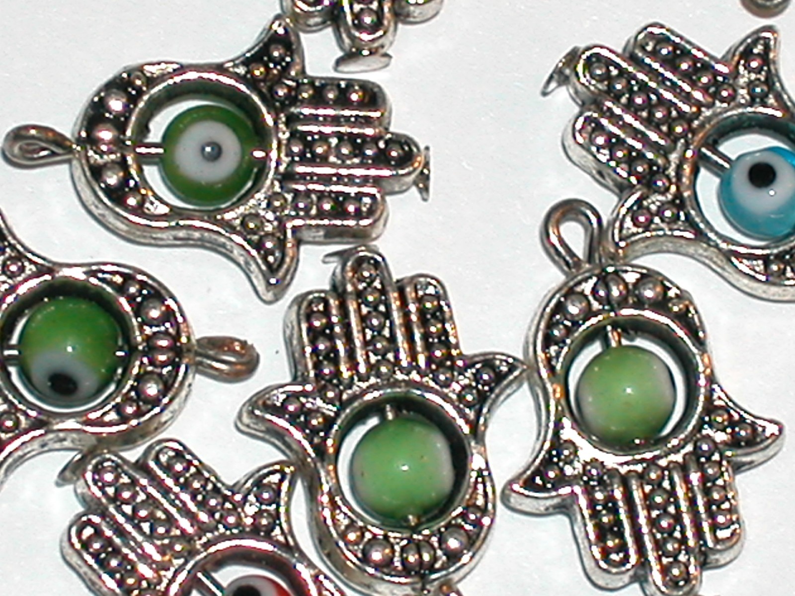 1pc Miniature little movable Eye Hand protection charm for necklace ...