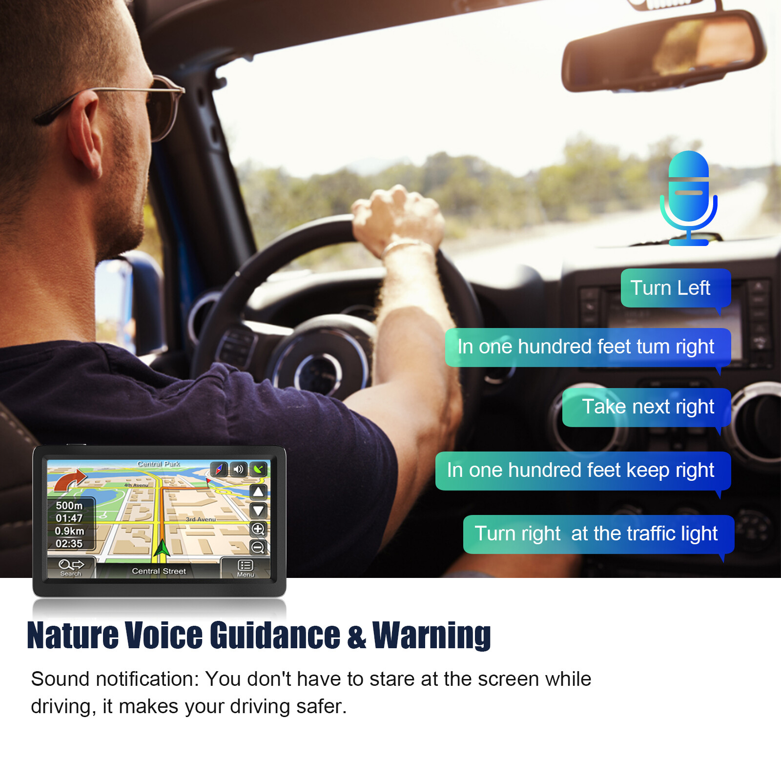 MOPECT 9" GPS Navigation Touch Screen Navigator Update Voice Australia ...