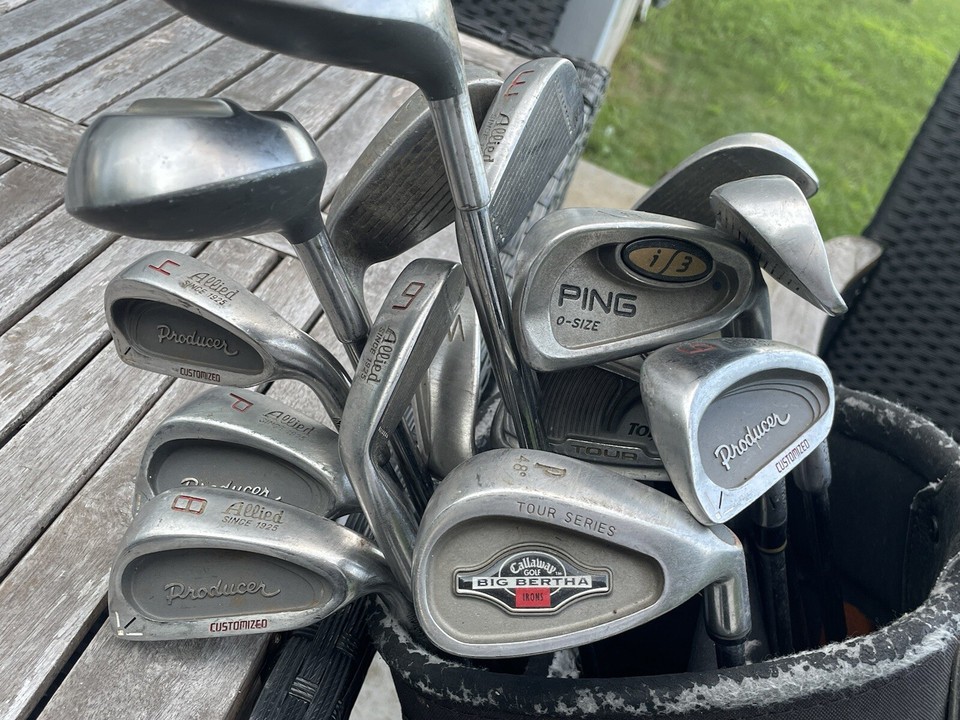 Assorted Golf Club Set W/ TaylorMade Bag | SELLING AS IS | *READ DESC ...