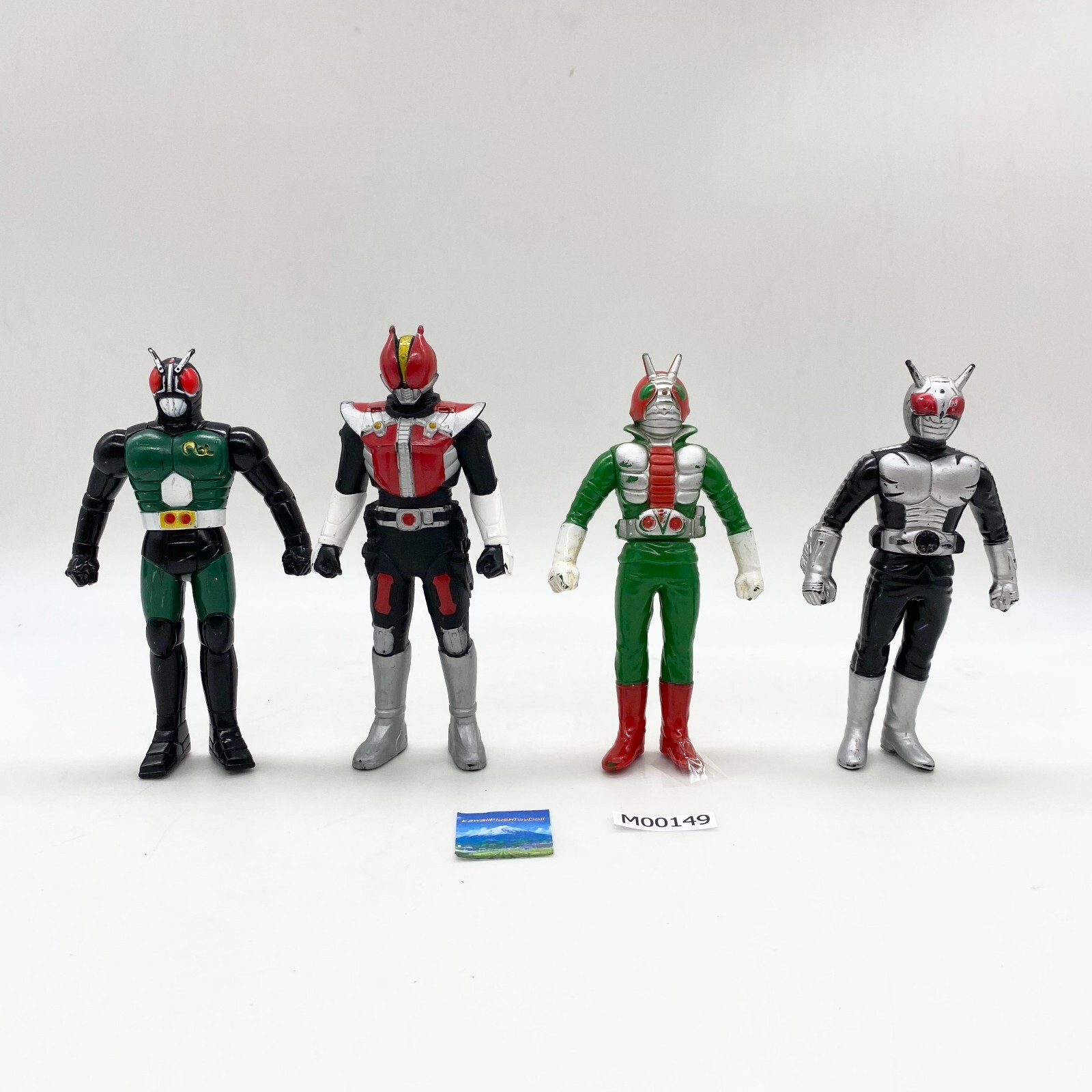 Kamen Rider M149 Kamen Rider Series Action Bandai Sets of 4 Figures 5 ...