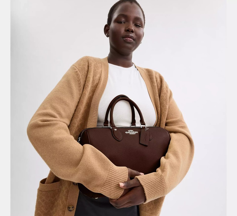 NWT Coach Rowan Large Satchel Bag In Signature Canvas CV960/CV959 | eBay