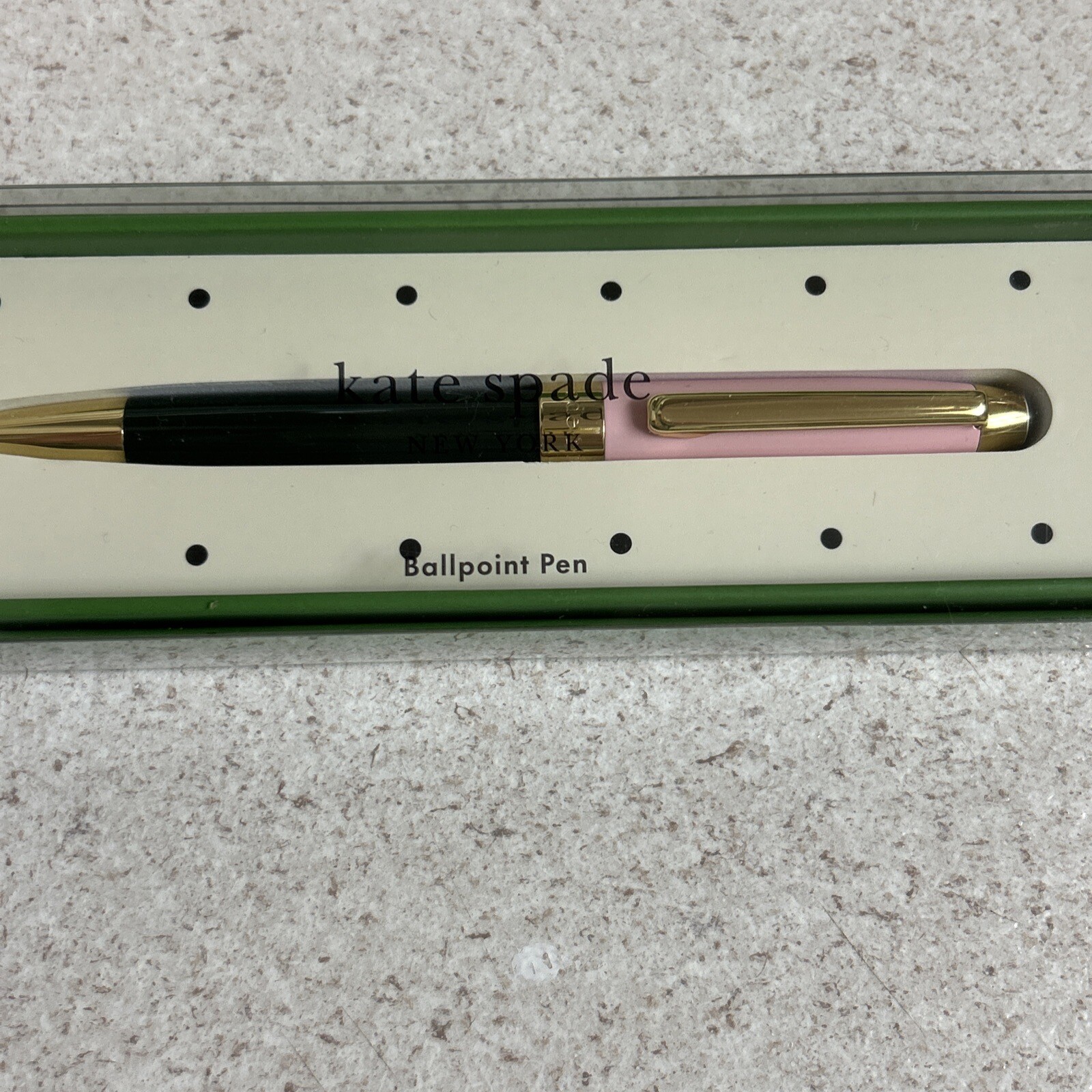 KATE SPADE RED & PINK COLORBLOCK BALLPOINT PEN GIFT Boxed Plus 2 More ...