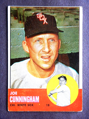 Joe Cunningham #100 Topps 1963 Baseball Card (Chicago White Sox) *VG | eBay