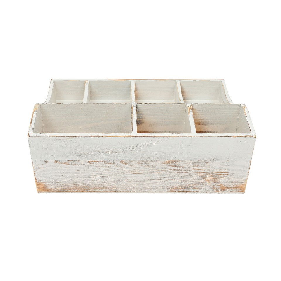 Condiment Organizer Organizer With 9 Compartment Wooden Condiment ...