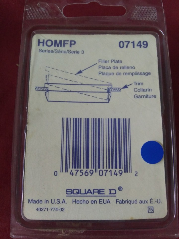 Square D HOMFPCP 3-Pack Homeline Filler Plates | eBay