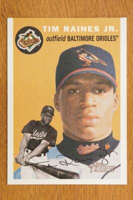 2003 Topps Heritage #416 SP Tim Raines Jr Baltimore Orioles Baseball ...