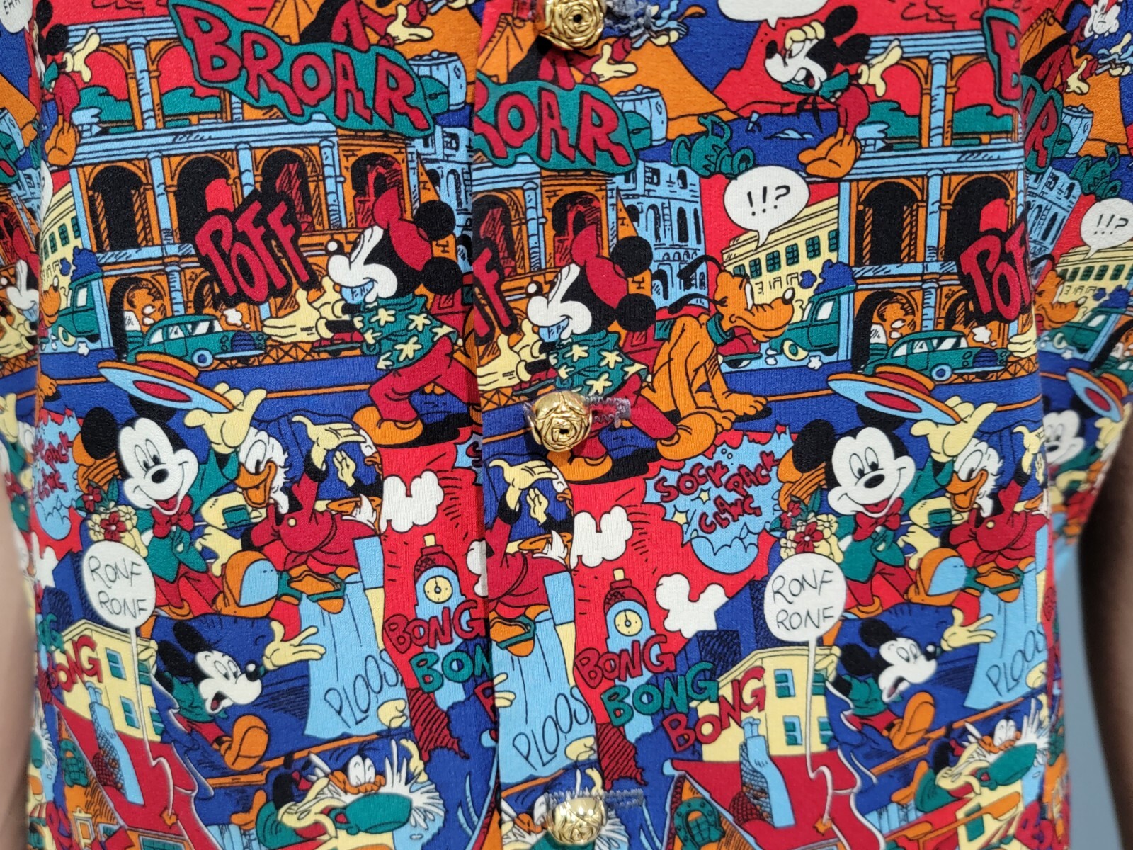 Vintage TIE RACK silk Disney Goofy adjustable back vest M | eBay