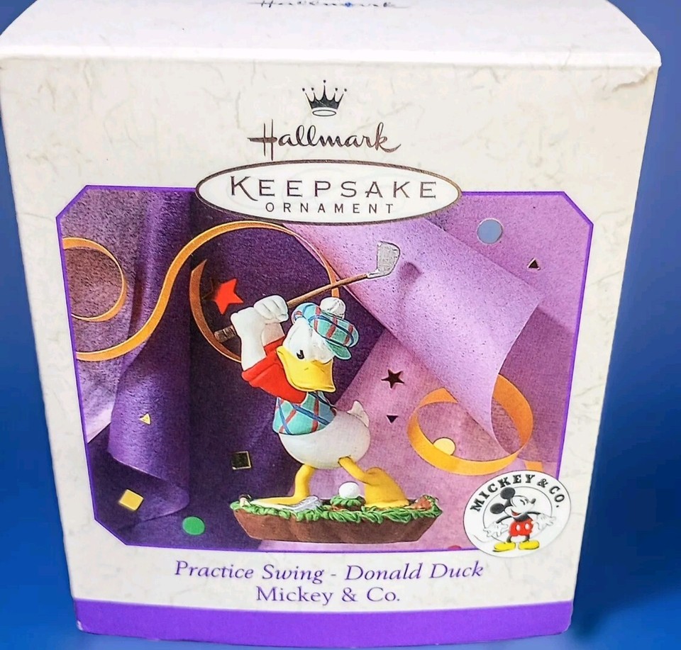 Disney Donald Duck Golfing Christmas Ornament Practice Swing Hallmark ...