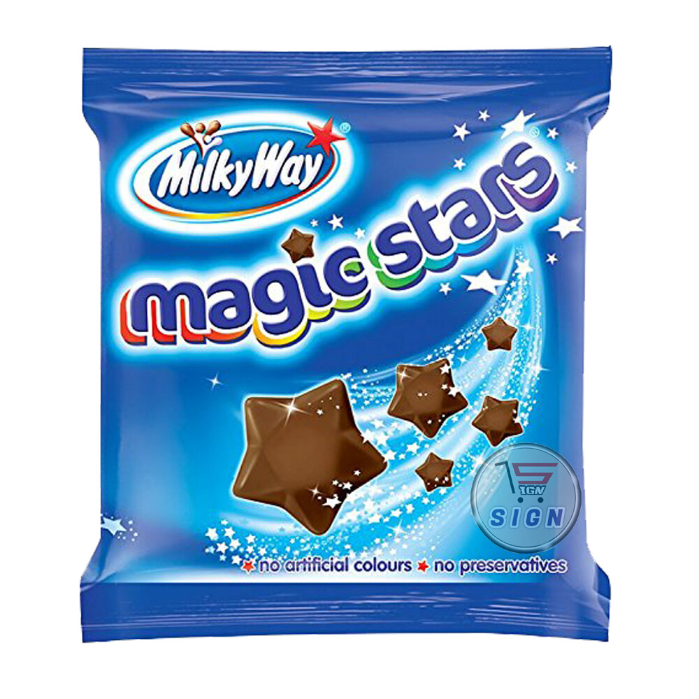 Milky Way Magic Stars Chocolate Bag No Artificial Colours 36 x 33g ...