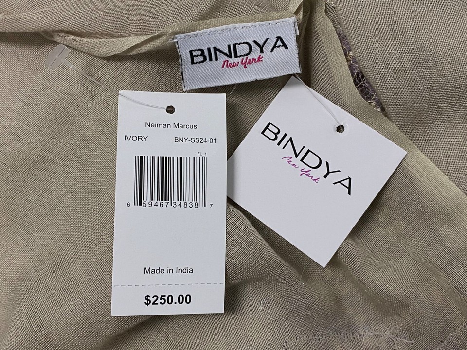 $250 Bindya New York Women's Ivory Floral Lace Fringe Evening Wrap | eBay