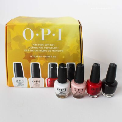 OPI Mini Nail Polish 4 Piece Gift Set (4 x 3.75ml)(HRR26) | eBay