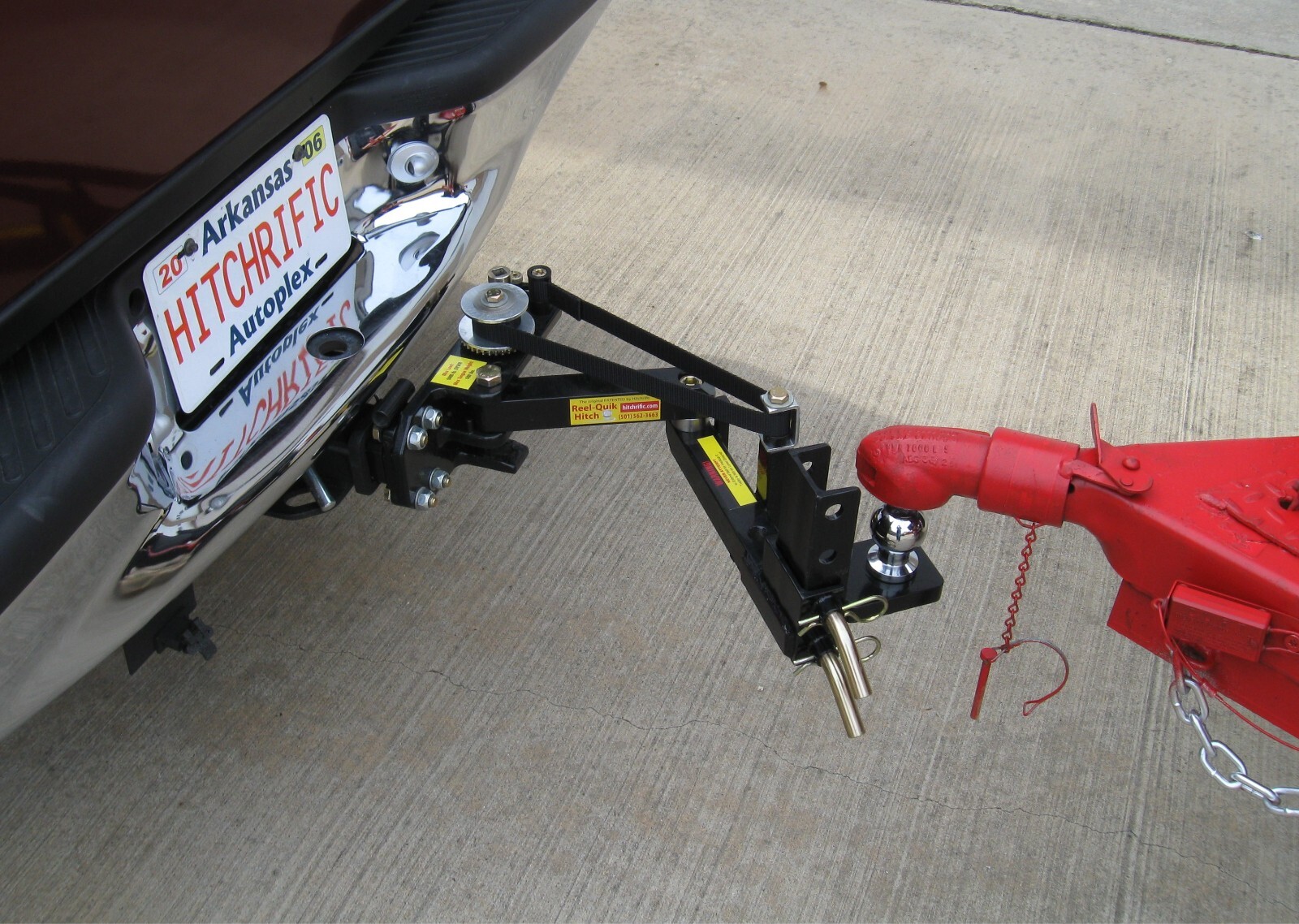 Reel Quik Hitch Clearance Retractable Adjustable Trailer Hitch Ball ...