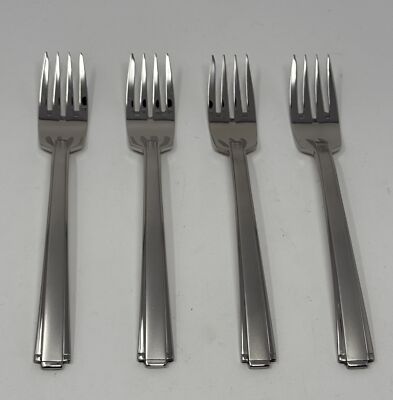 Oneida Satin Etage Set of 4 Salad Forks 7" Quality 18/10 Stainless | eBay