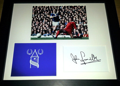 JOHN CONNOLLY EVERTON FOOTBALL LEGEND SIGNED AUTOGRAPHED DISPLAY COA ...