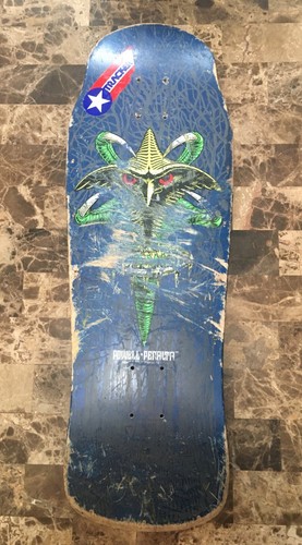 Tony Hawk Vintage 80's Skateboard Deck Blue Claw Original Powell ...