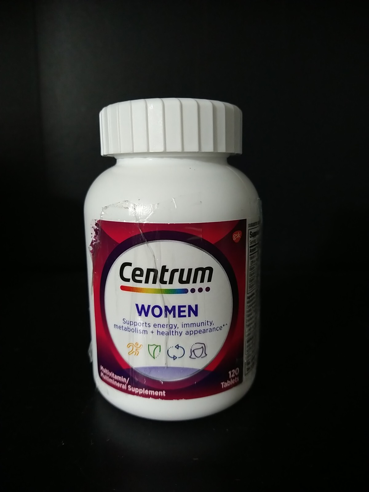 Centrum Women Daily Multivitamin/Multimineral Supplement 120 Tablets ...