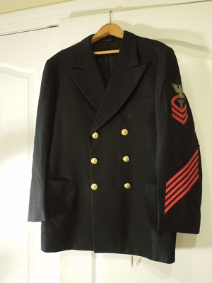Vintage US Navy Medical Uniform Jacket -Bullion Insignia-Regulation ...