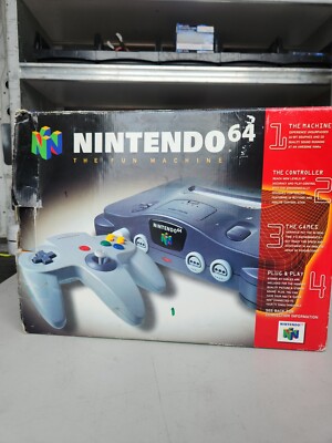 N64 Nintendo 64 Game System Console COMPLETE Original Box Inserts Foam ...