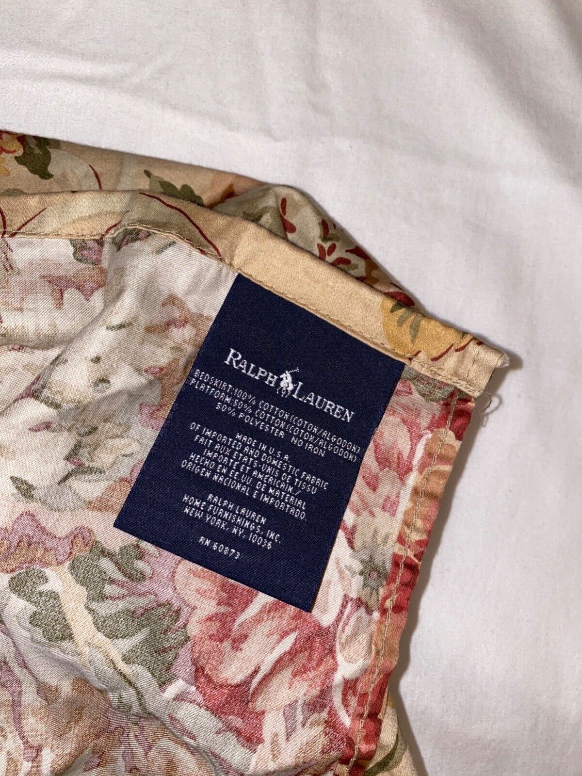 Ralph Lauren Guinevere Queen Dust Ruffle: 15” drop- sewn in USA | eBay
