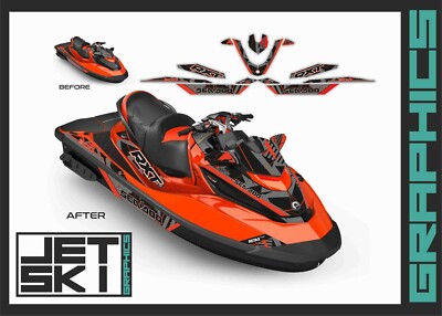 SEADOO RXT RXTX IS AS RS 255 260 300 graphics set decal kit for 2009 ...