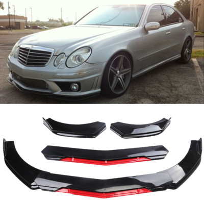 Front Bumper Lip Splitter Spoiler Body For Mercedes Benz W211 E500 E350 ...