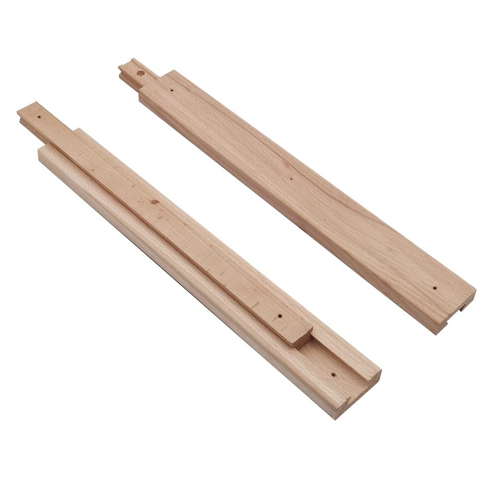 Btibpse Wooden Drawer Slides 17-3/4 Inches Classic Wood Center Guide ...
