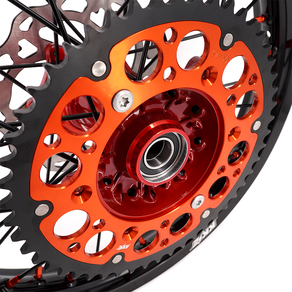 KKE 21/18 Cast Wheels Rim Set Fit KTM EXC XC SXF SX EXCF XCF 125-530CC ...