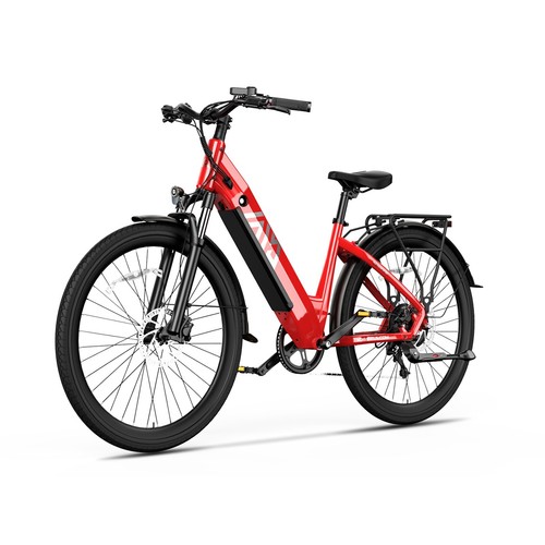 27.5'' Electric Bicycle Peak 1000W 23MPH Range 58KM 48V 7-Speed Disc ...