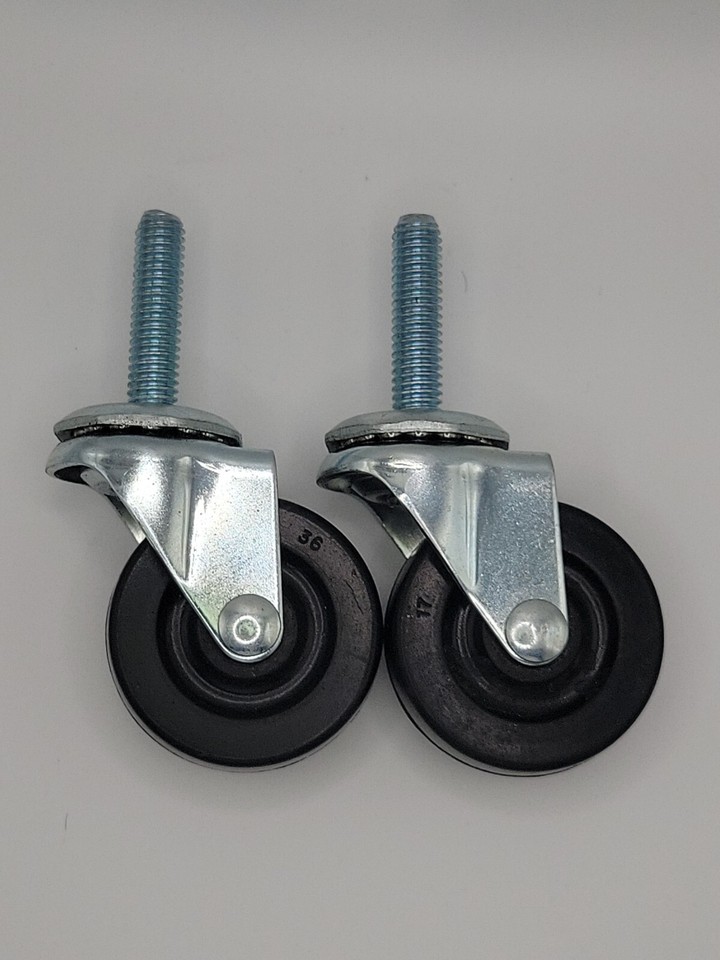 2" Replacement Caster Wheel Set Threaded Stud Colson Mfg Metro Shelf ...