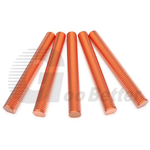 T2 Copper Full Threaded Rod Bar Studding M4 M5 M6 M8 M10 M12 Length ...