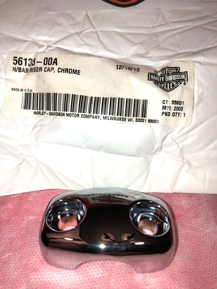 NOS OEM Harley Davidson 56133-00A H/Bar Riser Cap Chrome | eBay