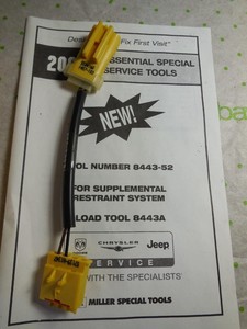 NEW MILLER TOOLS SRS Airbag Load Jumper Wiring Harness 8443-52 SHIPS ...