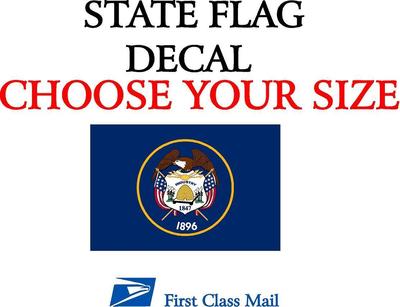 UTAH STATE FLAG, STICKER, DECAL, 5 YR VINYL State Flag of Utah | eBay
