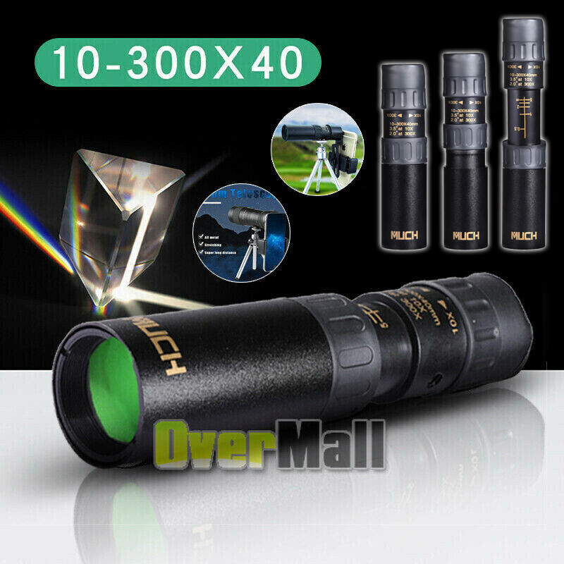 Military Telescope Day/Night 10-300X40mm 80X100 Zoom Monocular Scope ...