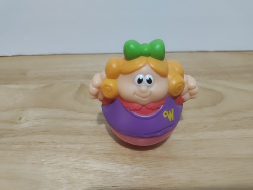 Playskool Hasbro Weebles Wobble Girl Figure purple penguin 3" pink ...