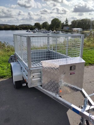New Apache Car Utility Heavy Duty 6X4 Trailer With Cage Kit & Alloy ...