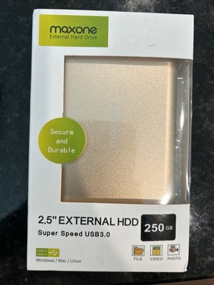 Maxone 250gb Ultra Slim Portable External Hard Drive Hdd Usb 3.0 Compa Personal | eBay
