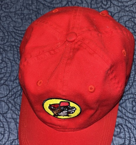 Buc-ee’s Original Baseball Cap Red Adjustable Cotton Beaver Patch ...