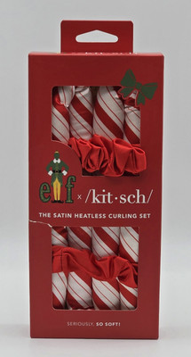 Kitsch ELF Candy Cane The Satin Heatless Hair Curling Set | eBay