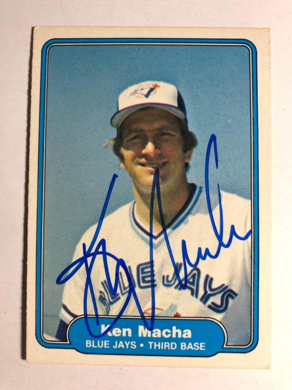 1982 Fleer Toronto Blue Jays Ken Macha Autographed Baseball Card #618 ...