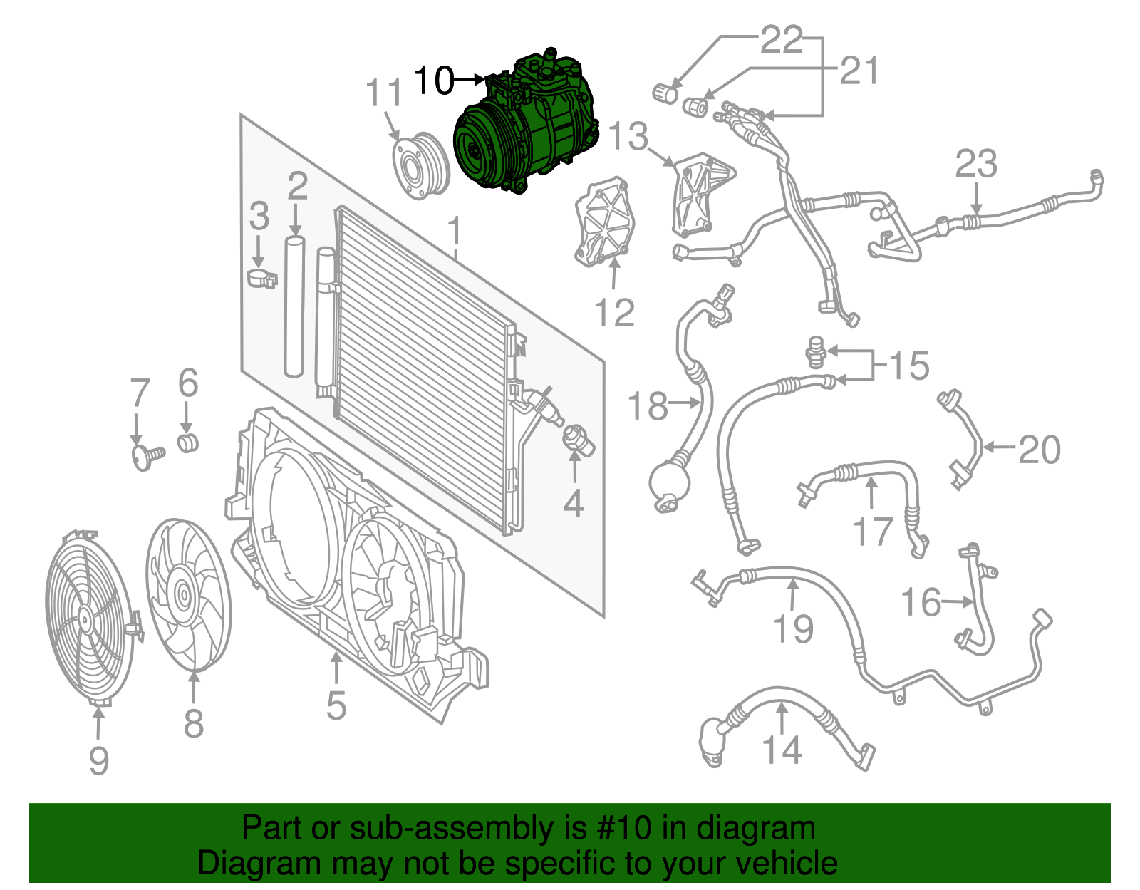 Genuine Mercedes-Benz A/C Compressor 003-230-90-11-80 for sale online ...