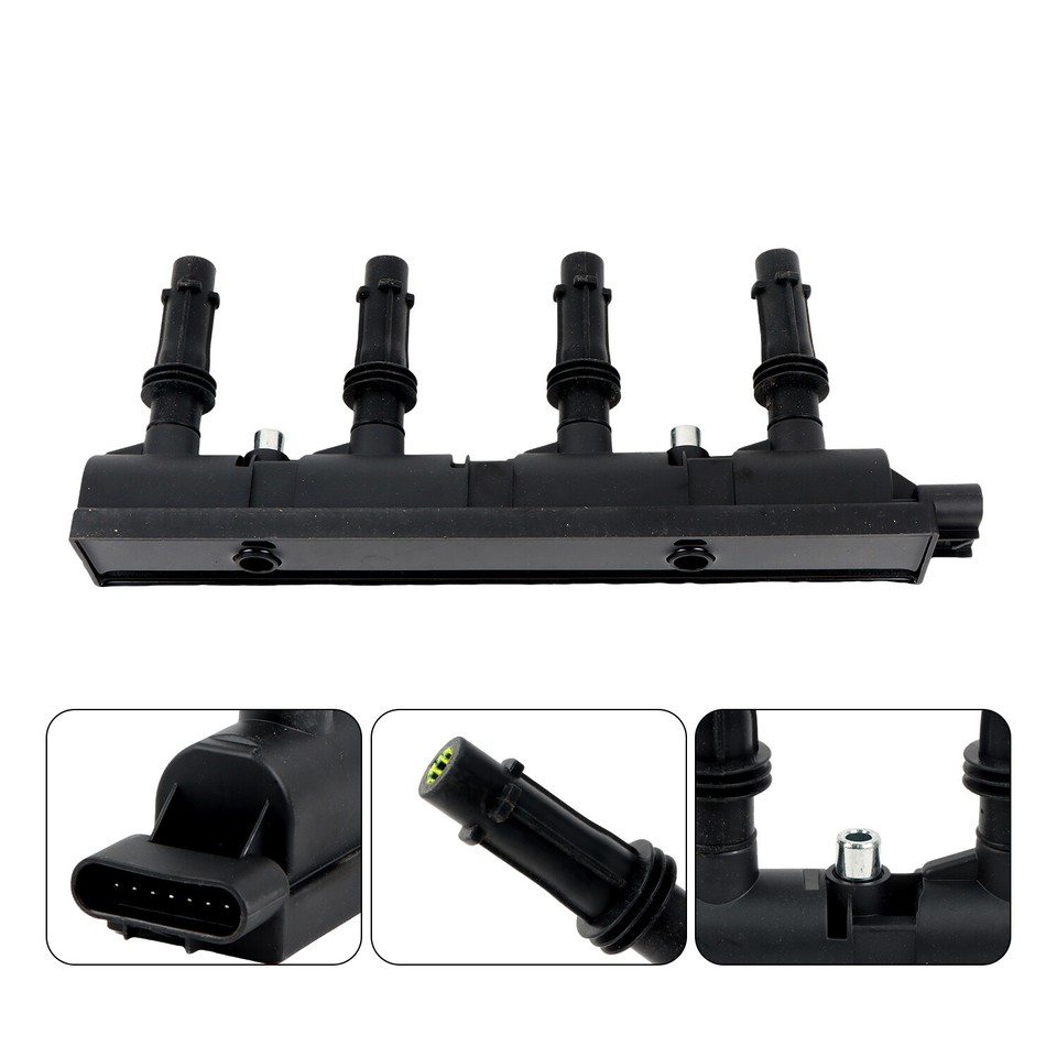 Ignition Coil + 4X Iridium Spark Plugs UF669 UF-669 For Buick Chevrolet ...