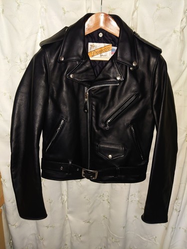 SCHOTT 618SP Perfecto Double Riders Jacket Size 36 Black Leather | eBay