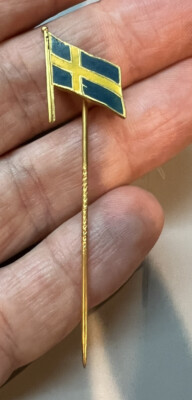 Vintage Svenska Sweden Flag Stick Pin | eBay